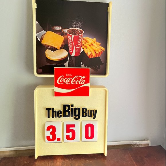 Thomas A. Schutz CO. | Accents | Vintage Cocacola The Big Buy Sign ...